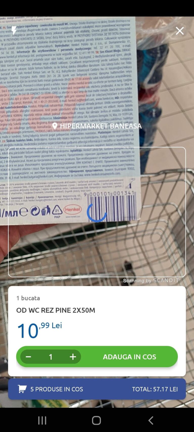 Am folosit Carrefour Self Scan